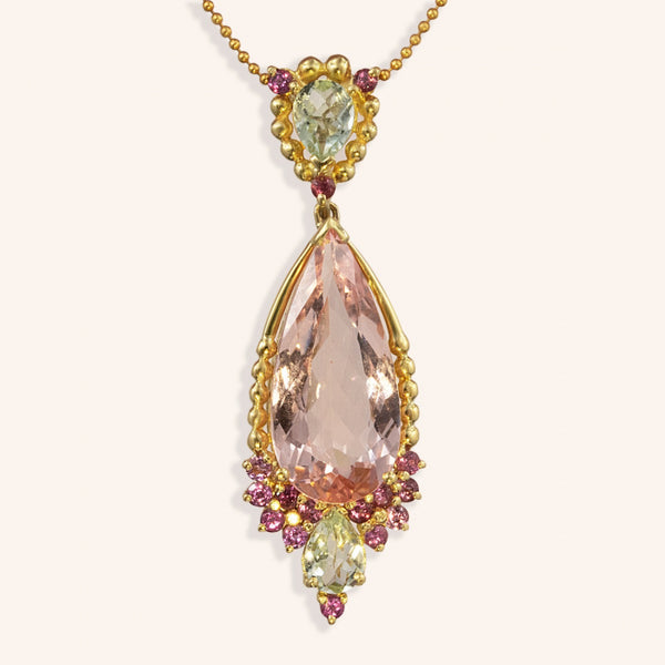 Morganite Cage Pendant – Jewel Of Africa
